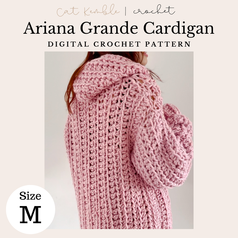 Ariana Grande Inspired Chunky Crochet Cardigan | Part 1 - Making The H ...
