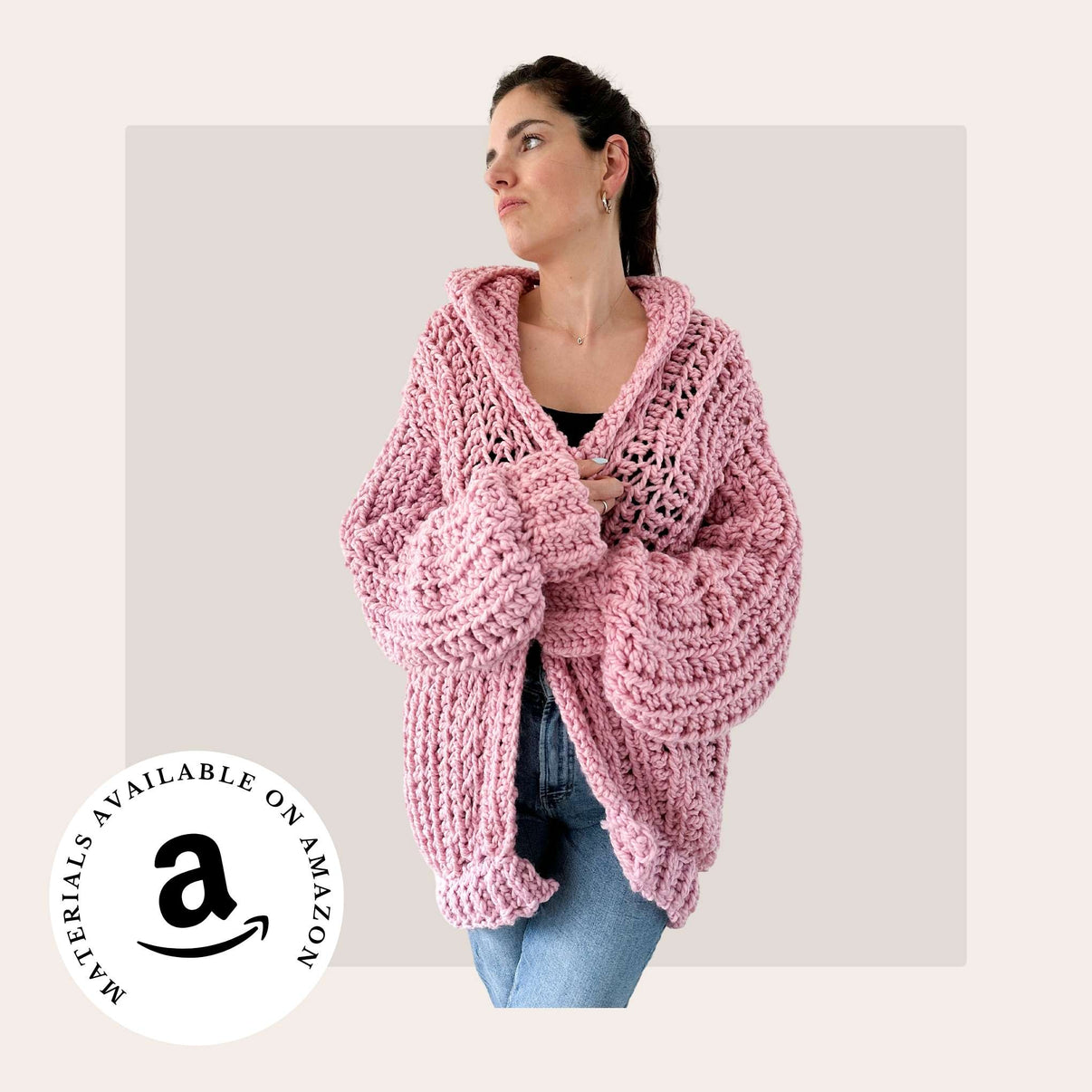 Ariana Grande Hooded Cardigan | Digital Pattern – Cat Kemble